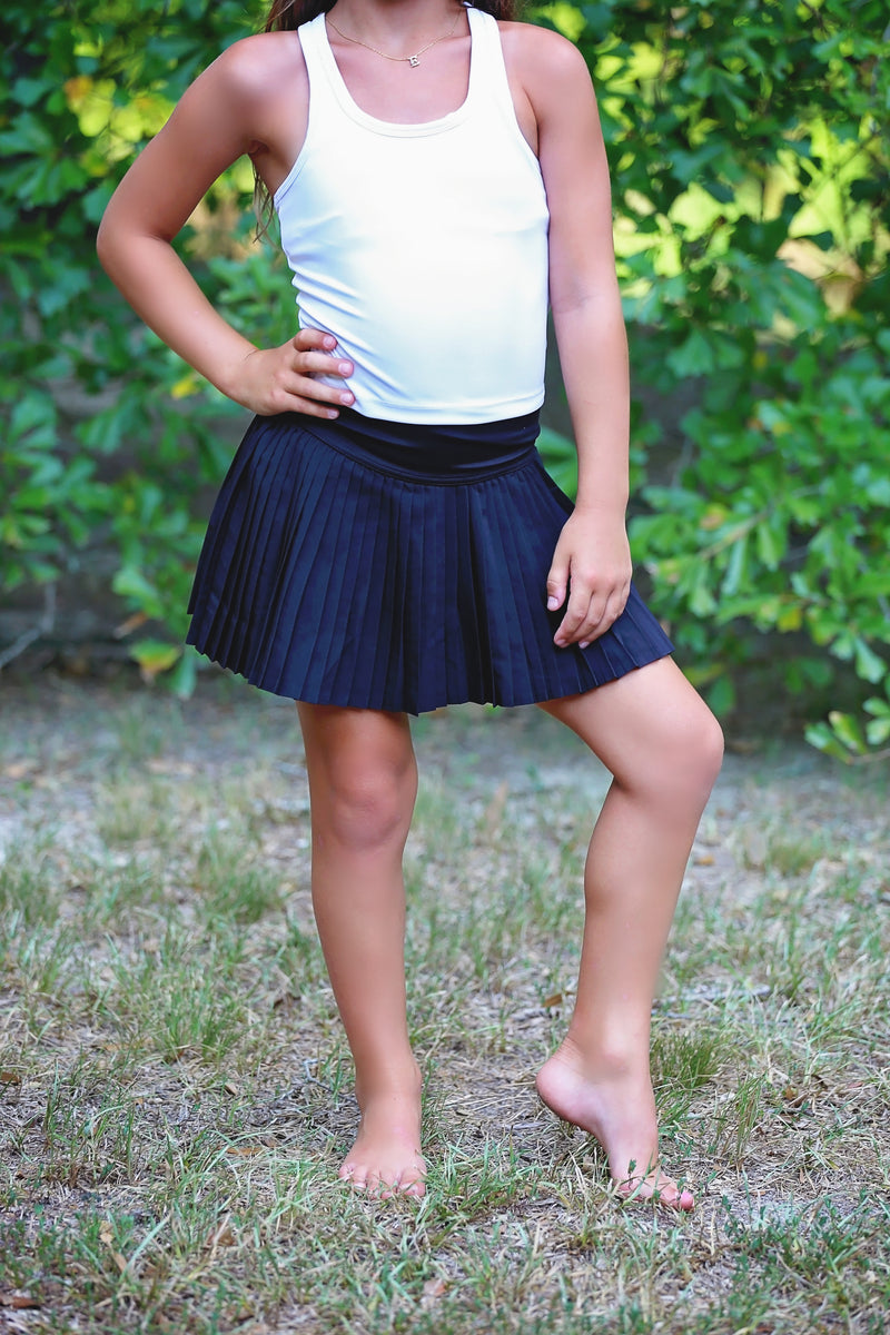 IScream Black Pleated Skort – Forever Young Boutique