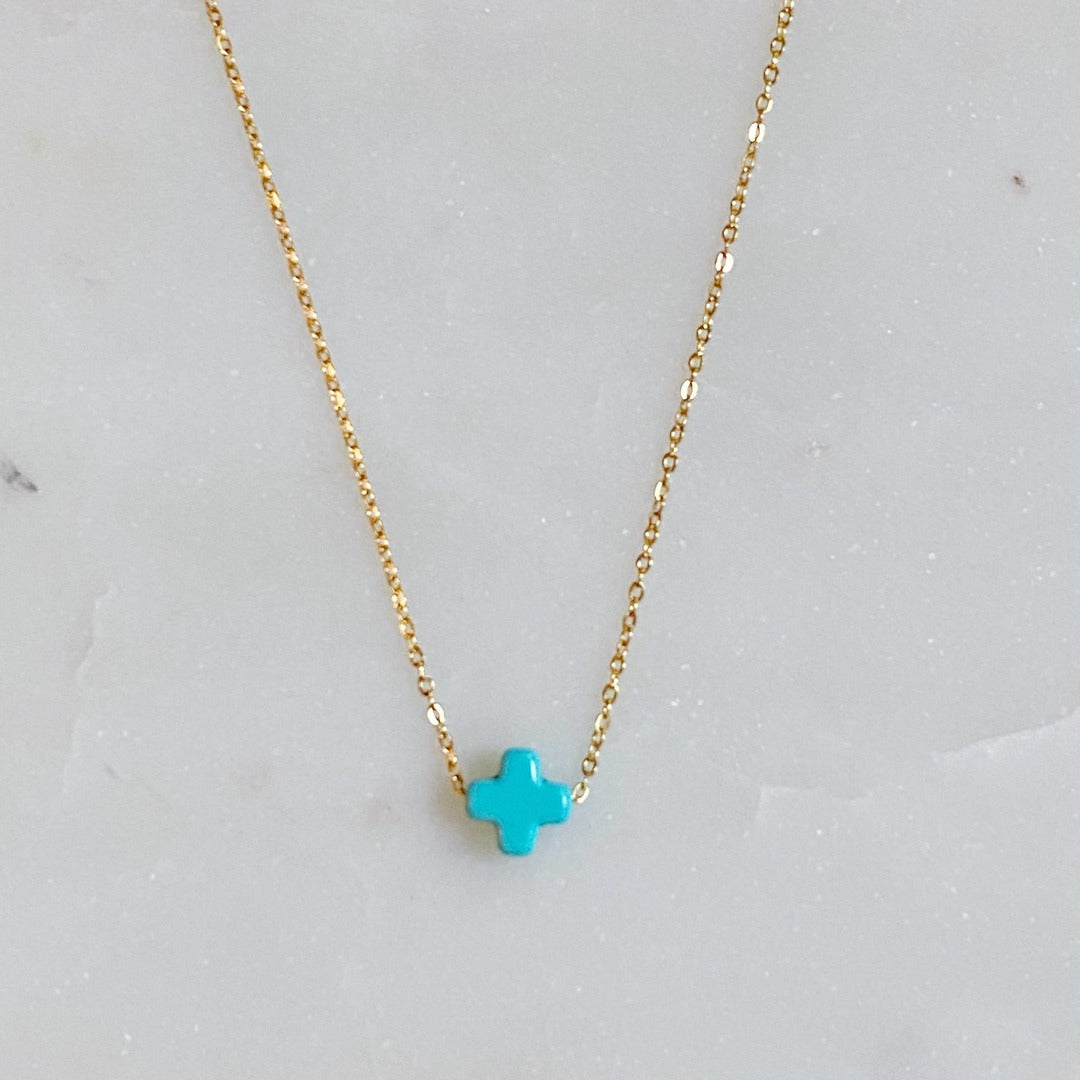 So Very Blessed Cross Necklace-Blue – Forever Young Boutique